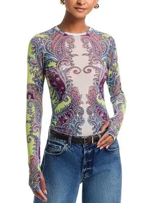 AFRM Kaylee Top - Citrus Paisley