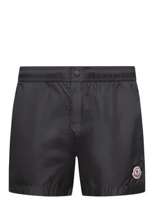 Moncler Logo Swim Shorts - Black