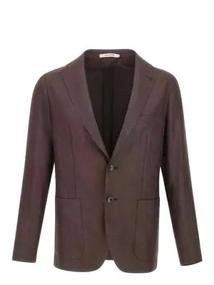 Tagliatore Single-breasted Blazer Brown