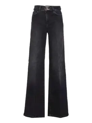 Liu Jo Logo Belt Jeans - Black