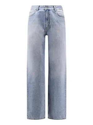 TONYWACK Straight Fit Cotton Jeans - Blue