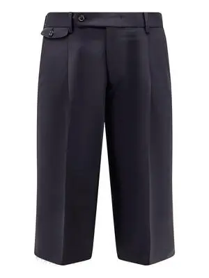 TONYWACK Wool Blend Bermuda Shorts - Black