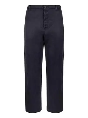 MASSIMO OSTI STUDIO Silk Blend Trousers - Blue