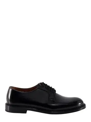 DOUCAL'S Leather Lace-up Shoe - Black