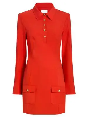 Cinq À Sept Lea Colla Mini Dress - Red