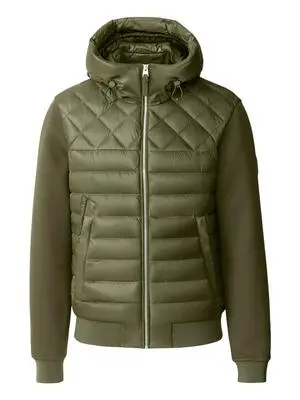 Mackage Fletcher Mixed-media Down Hooded Jacket - Light Military