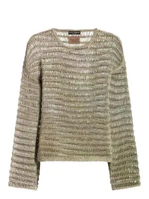 Dolce & Gabbana Cotton-linen Pullover - Neutrals