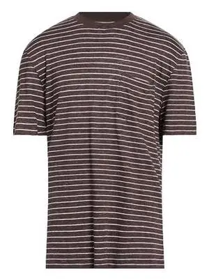 Brunello Cucinelli T-shirt Dark Size Linen, Elastane - Brown