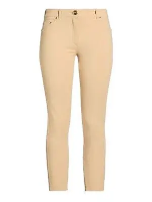 Elisabetta Franchi Slim Fit Cropped Pants - Beige