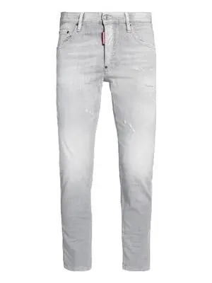 Dsquared2 Tapered Jeans With Five Pockets - Grey