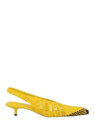 Jacquemus Pumps Leather Slingback - Yellow