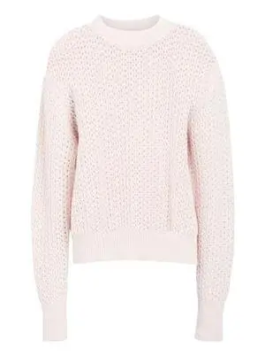 Fabiana Filippi Crewneck Knit Sweater With Appliqués - Pink