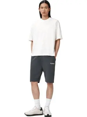 ALLSAINTS Emblem Mid-rise Cotton Sweat Shorts - Black