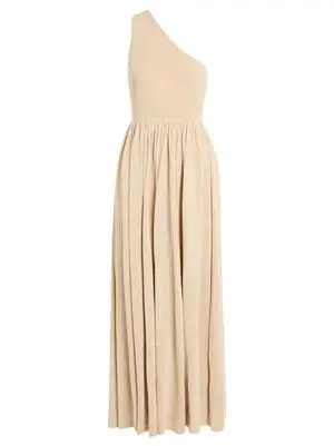 Zimmermann One-shoulder Maxi Dress - Sand