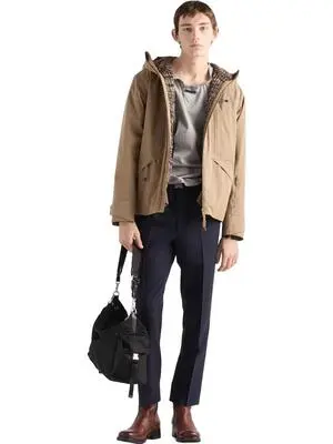 Prada Wool Classic Fit Trousers - Blue