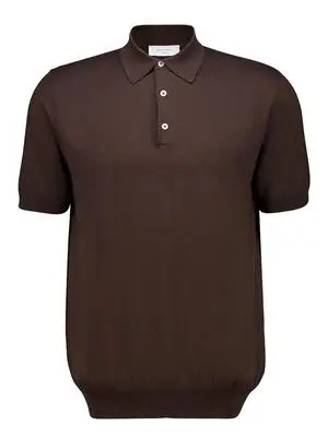 Boglioli Cotton Short-sleeve Polo - Brown