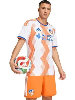 Adidas Fc Cincinnati 26/27 Away Authentic Jersey - White / Orange