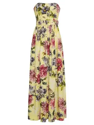 Cara Cara Printed Maxi Dress - Margaux Bloom Lemon