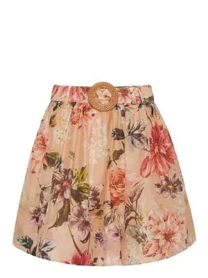 Cara Cara Alba Mini Skirt - Margaux Bloom Ginger