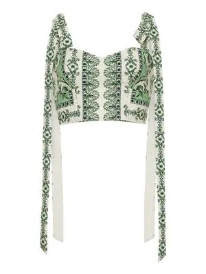 Cara Cara Faiza Top - Hudson Scarf Mint