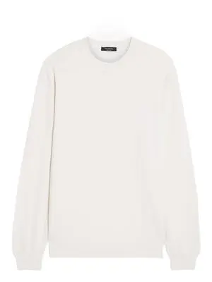 Zegna Waffle-knit Cashmere And Silk-blend Sweater - Ivory