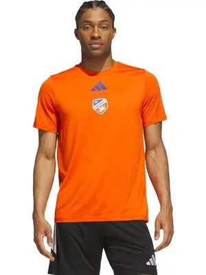 Adidas Cincinnati Fc Short Sleeve Pregame T-shirt - Collegiate Orange / Mls-fcn-c6c