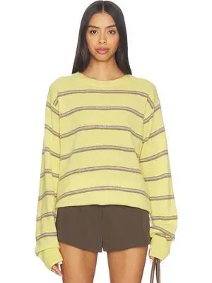 Eterne James Crewneck Cashmere Sweater - Butter Stripe