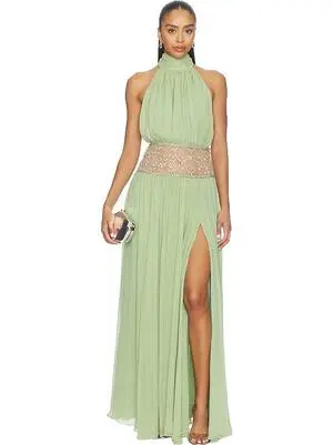 Retrofete Kreeli Halterneck Gown - Matcha