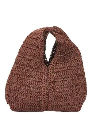 A.L.C. Simone Raffia Bag - Chocolate