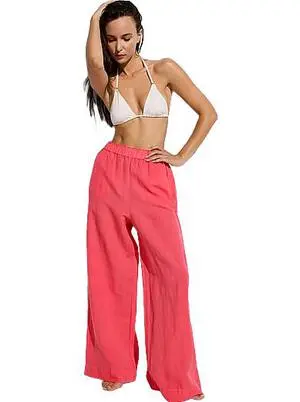 Victoria's Secret Swim Beachwear Linen Pants - Pink