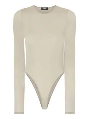 Wardrobe.NYC Stretch-jersey Bodysuit - Neutrals