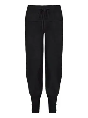 VIOLANTE NESSI Ribbed Knit Drawstring Trousers - Grey