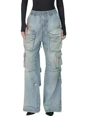 Amiri Cargo Pockets Drawstring Jeans - Blue