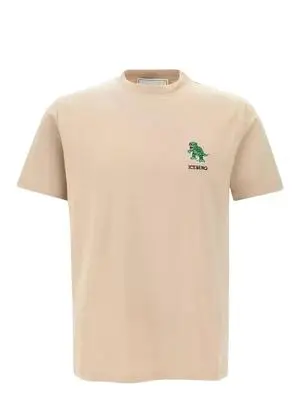 Iceberg Dinosaur Logo Cotton T-shirt - Neutrals