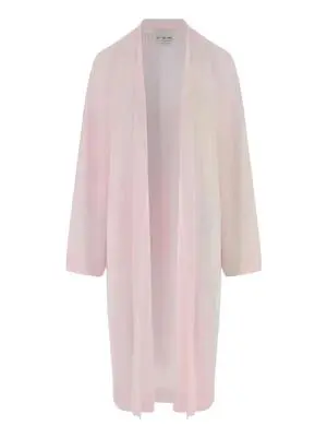 SA SU PHI Open-front Long-sleeve Coat - Pink