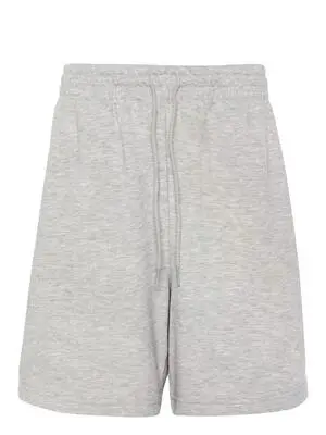 NEW BALANCE Logo-embroidered Mélange Track Shorts - Grey
