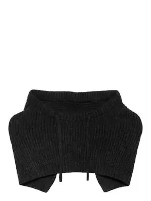 GRAN SASSO Ribbed Balaclava - Grey