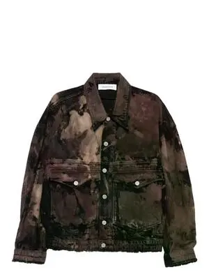 ÉTUDES STUDIO Bleached Denim Jacket - Brown