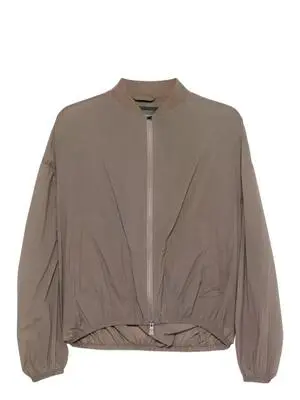 Herno Zip Fastening Bomber Jacket - Brown