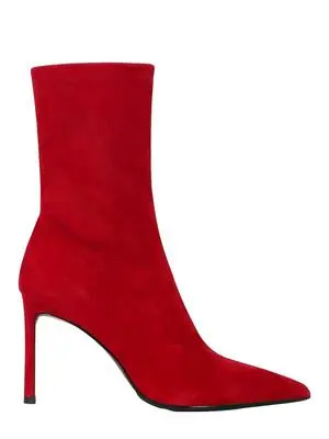 POTAMY Pointed Suede Boots - Red