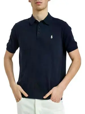 Polo Ralph Lauren Buttoned Short-sleeve Polo Shirt - Blue