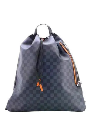 LOUIS VUITTON Drawstring Limited Edition Damier Cobalt Race Backpack - Blue