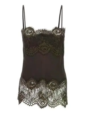 HERSKIND Linnea Lace-panel Top - Green