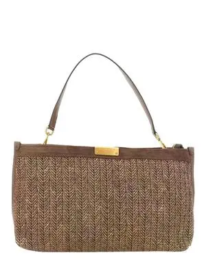 GIANNI CHIARINI Shoulder Bag With Detachable Strap - Brown