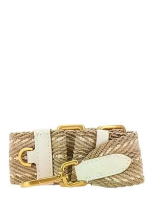 GIANNI CHIARINI Striped Leather Strap - Neutrals