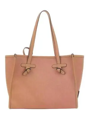 MARCELLA CLUB Canvas Shoulder Bag With Tie Detailing - Pink