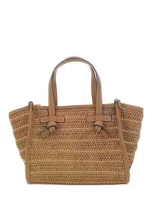 MARCELLA CLUB Miss Marcella Woven Tote Bag - Brown