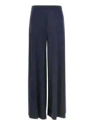 KAOS Elasticated Wide-leg Trousers - Blue