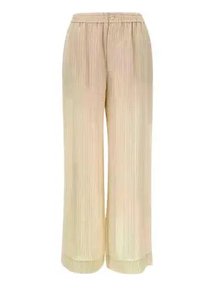 HERSKIND Pinstripe Elasticated Trousers - Neutrals