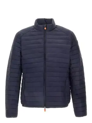 SAVE THE DUCK Quilted Zip Jacket - Blue